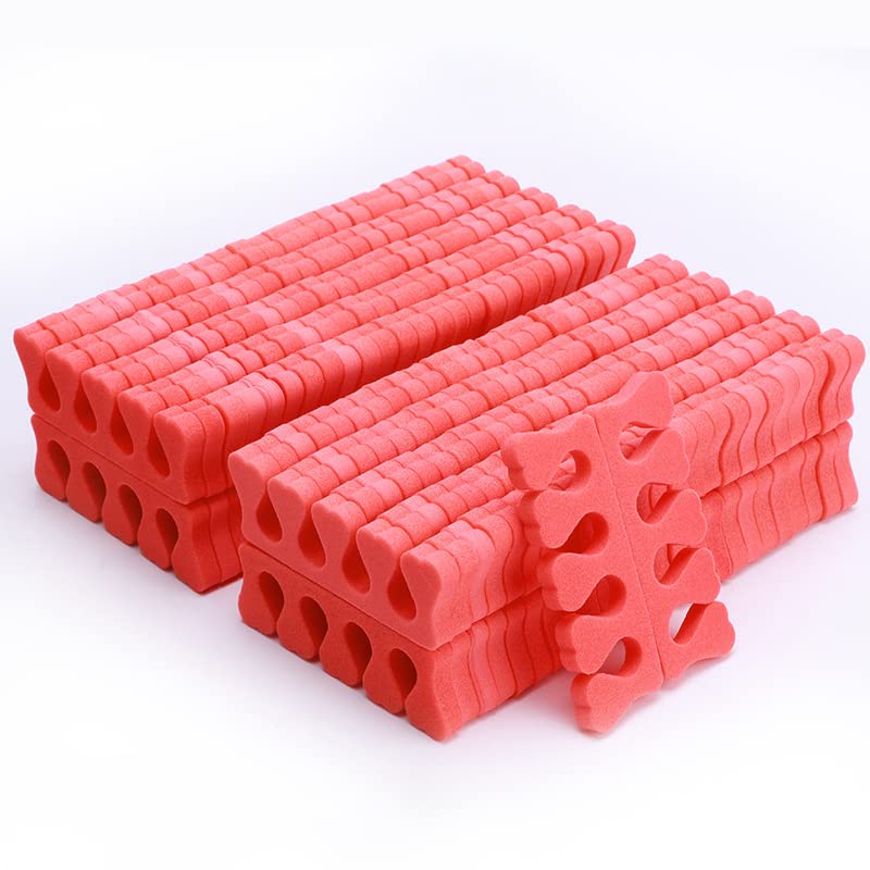 100PCS Sponge Toe Separator, Soft Toe Spreader Nail Art Finger Separat ...